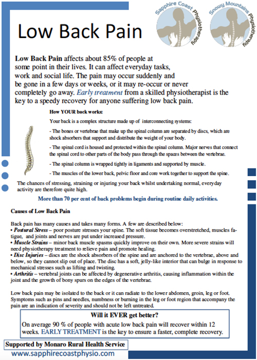Sapphire Coast and Snowy Mountains Physiotherapy | Bega, Merimbula ...